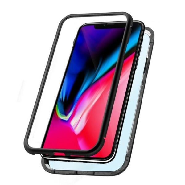 Mobile cover Iphone XS Max KSIX Magnetic (2 pcs) Black - GadgetCreate.com